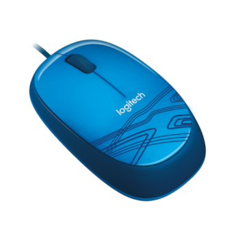 Buy Logitech M105 Wired Mouse (Blue) Online @ AED52.5 from Bayzon
