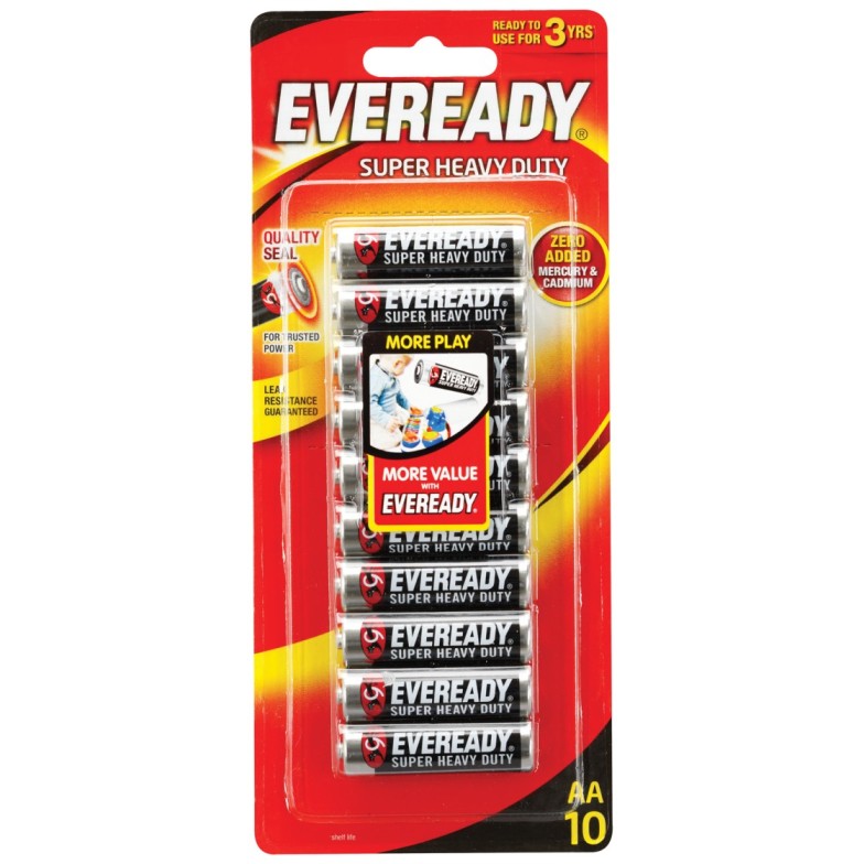Buy Eveready 1215 AA Carbon Zinc Battery (box/12pkt) Online @ AED151.2 ...