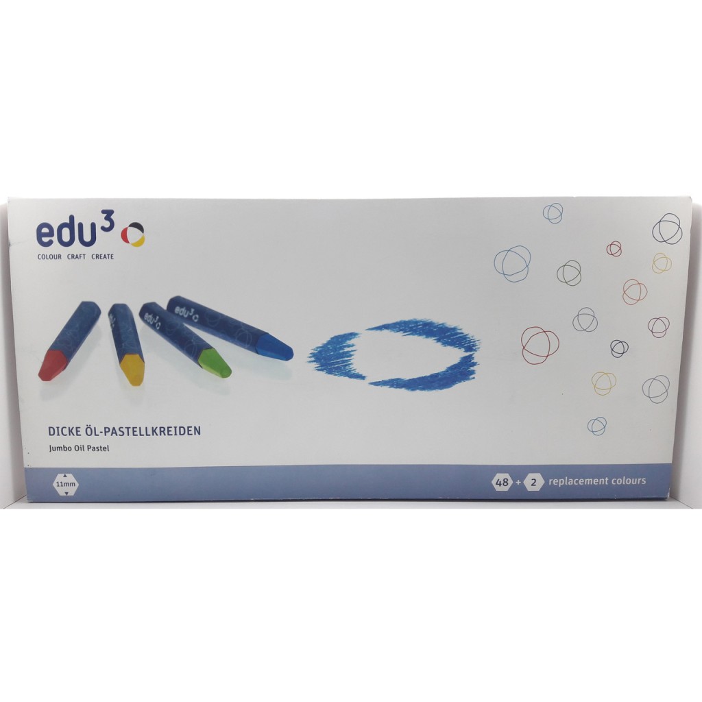 Buy EDU3 3111050 Dicke Ol-Pastellkreiden Jumbo Oil Pastel (pkt/50pcs ...