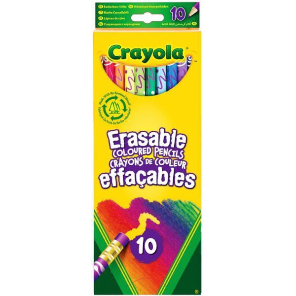 Buy Crayola 10 Erasable Colored Pencils (pkt/10pcs) Online @ AED21 from ...