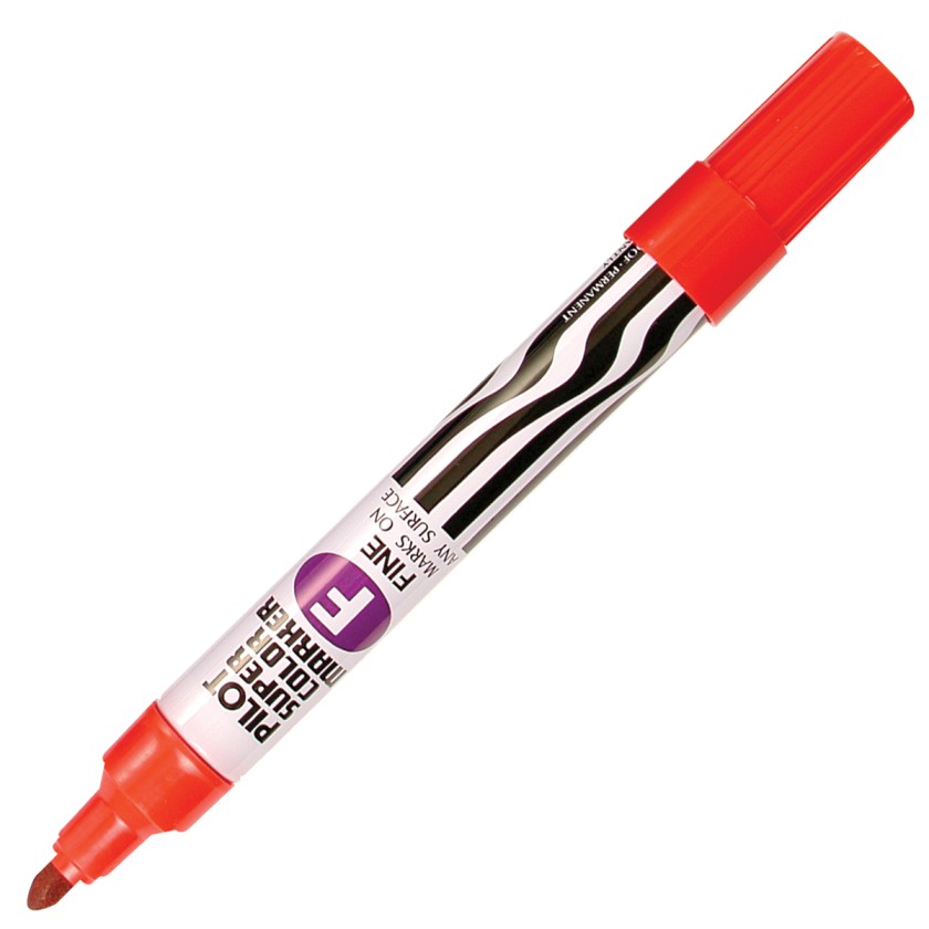 Buy Pilot SC-F Fine Permanent Marker - Red (pc) Online @ AED4.76 from ...