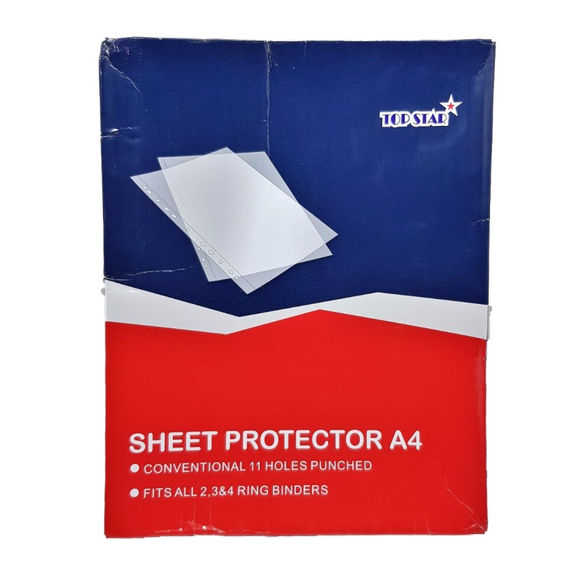 Buy Topstar Sheet Protector 80-micron - A4 (pkt/100pcs) Online @ AED16 ...