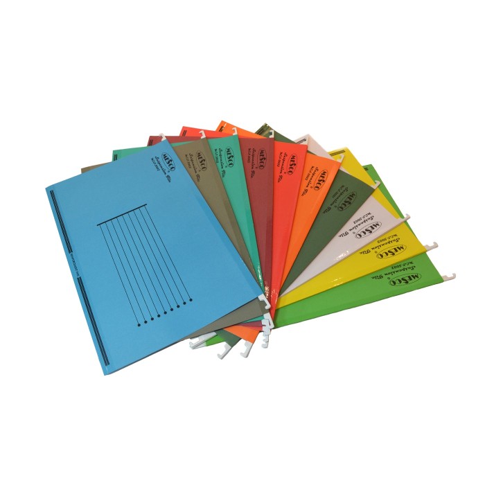 Buy Mesco Hanging File A4 - Grey (pkt/50pcs) Online @ AED95 from Bayzon