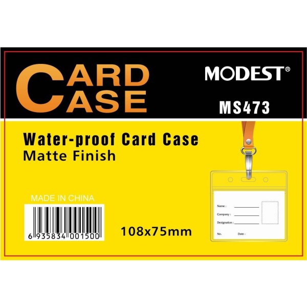 Buy Modest MS-473 Matte Finish Horizontal Card Case without Lanyard ...
