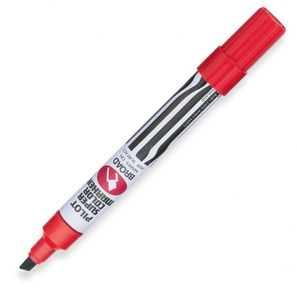 Buy Pilot SC-B Broad Permanent Marker - Red (pc) Online @ AED4.73 from ...