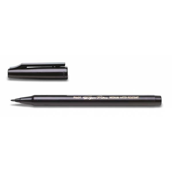 Buy Pilot SWN-SPN-B Sign Pen Medium Water-Resistant 2.0mm - Black (pkt ...
