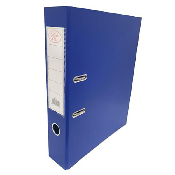 Buy Deluxe AMT 96641BL PVC Lever Arch File FC - 3in Broad - Blue (pc ...