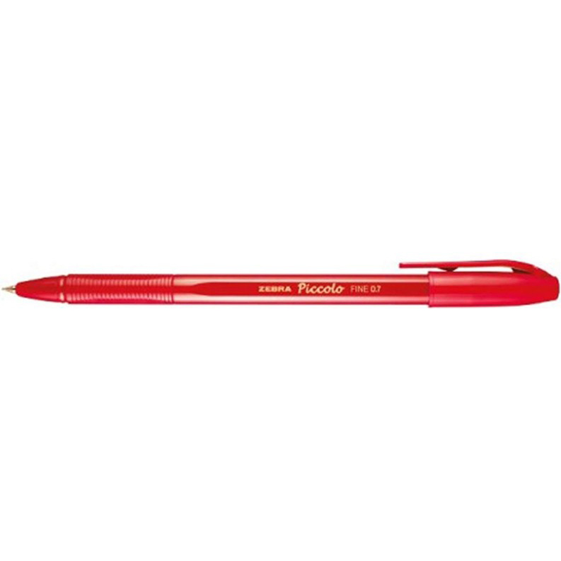 Buy Zebra Piccolo Ball Pen 0.7mm - Red (box/12pcs) Online @ AED18 from ...