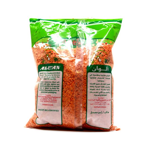 Buy Alwan Masoor Dal 1Kg Online @ AED8.13 from Bayzon