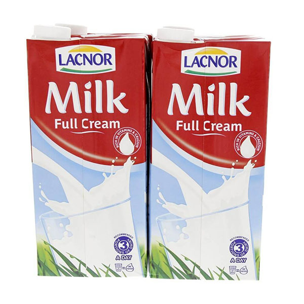 Buy Lacnor Full Cream Milk Red - 12x1Ltr Online @ AED48 from Bayzon