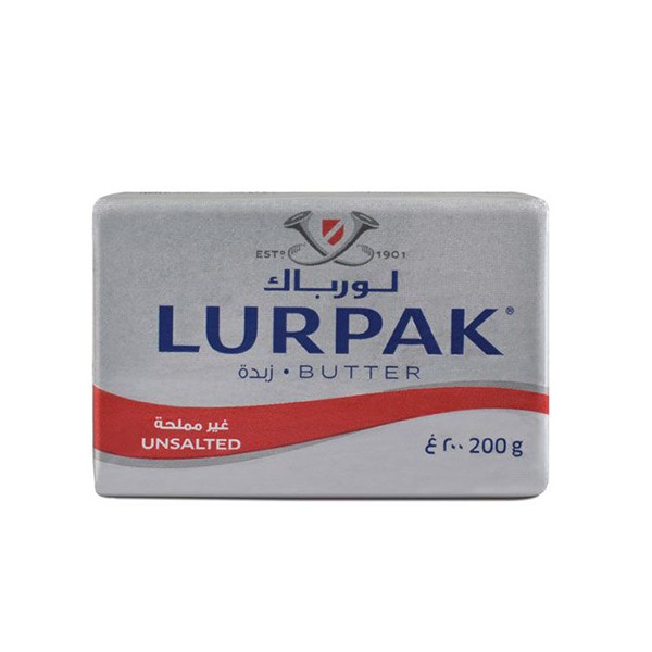 Buy Lurpak Unsalted Butter Block - 200g Online @ AED 10 from Bayzon