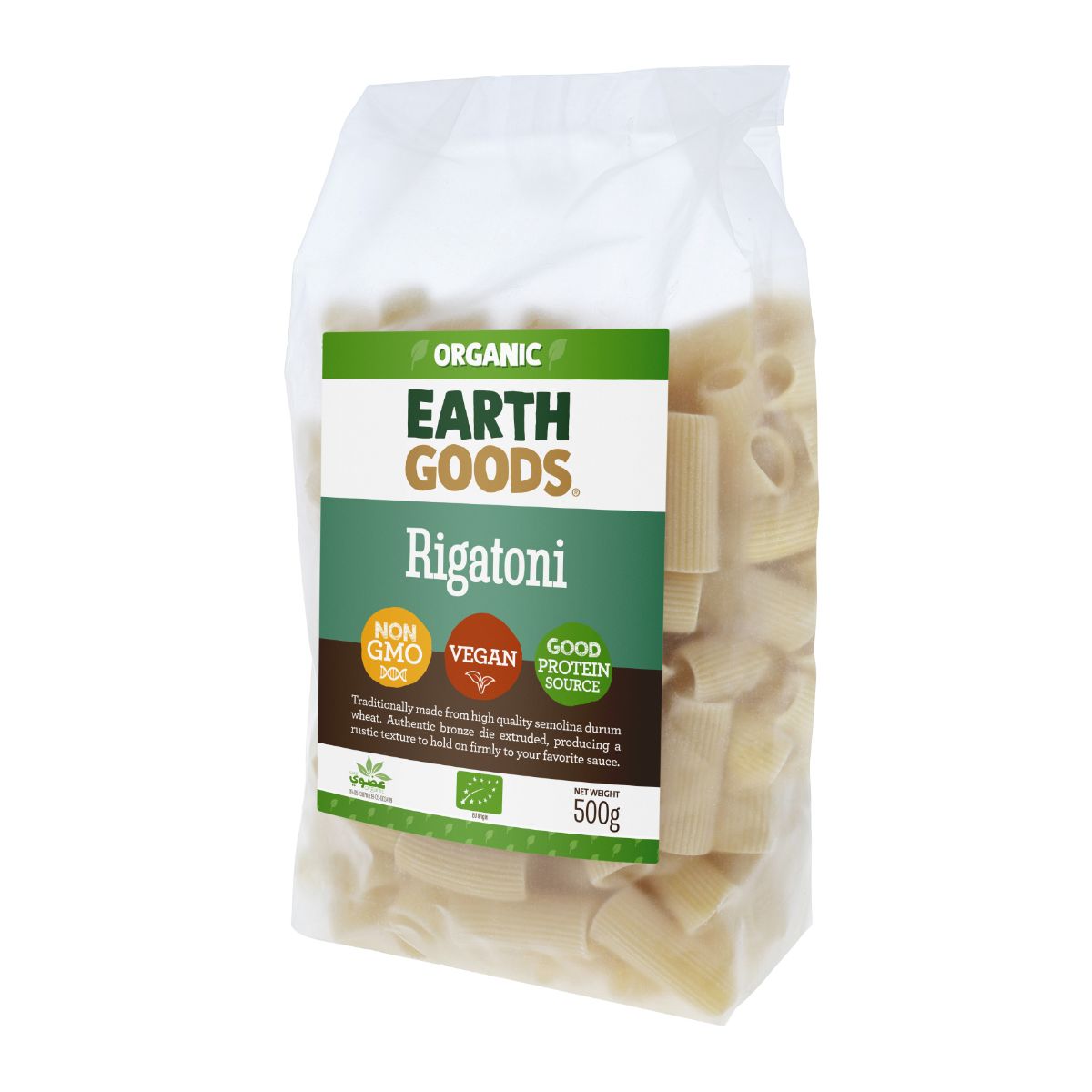 Buy Earth Goods Organic Rigatoni Pasta - 500g Online @ AED 14.68 from ...