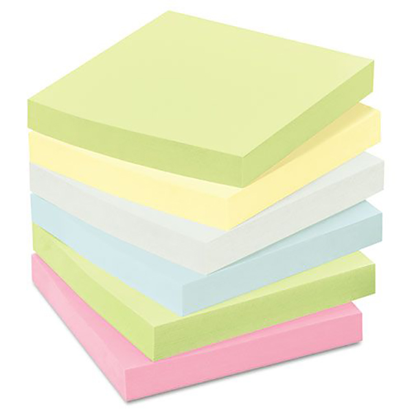 Buy 3M 3M-654RP Post-it Recycle Note Pads 3 x 3in - Assorted Pastel ...