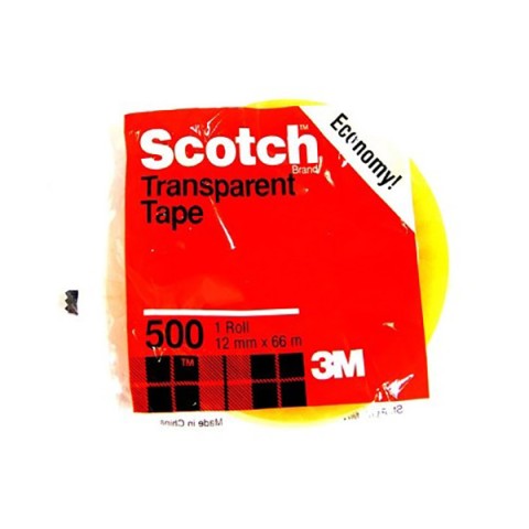 Buy 3M Scotch 500 Clear Tape - 12mm x 66m (pc) Online @ AED5 from Bayzon