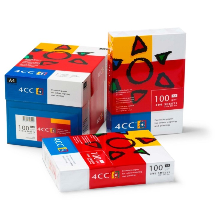 Buy 4CC Photocopy Paper 100gsm - A4 (box/4rm) Online @ AED159 from Bayzon