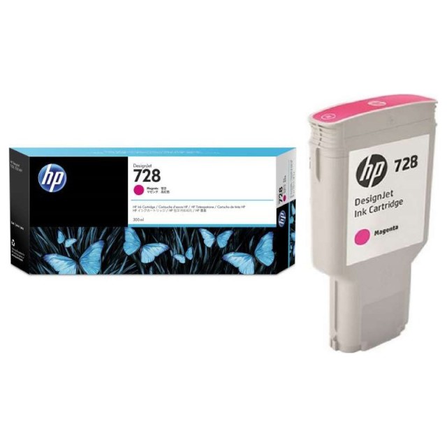 Buy HP 728 300-ml DesignJet Ink Cartridge - Magenta Online @ AED655 ...
