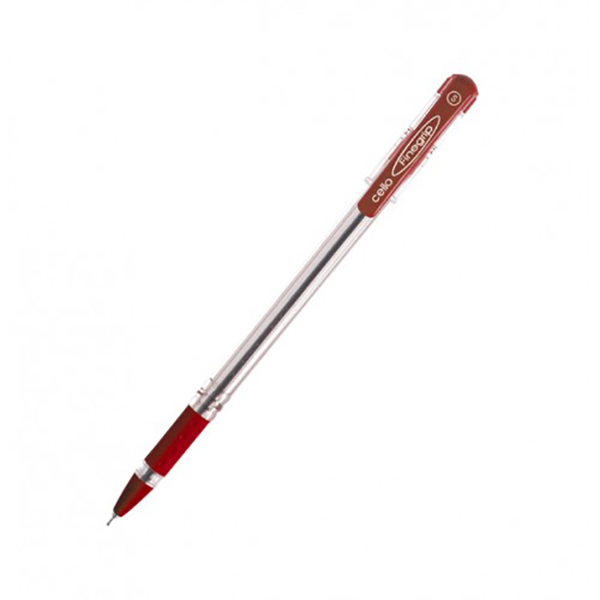 Buy Cello Fine Grip 0.7mm Ball Point Pen - Red (pc) Online @ AED2 from ...