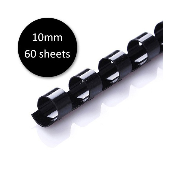 Buy Deluxe 17810 10mm Plastic Binding Comb - Black (pkt/100pcs) Online ...