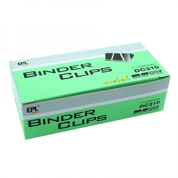Buy EPL DC310 Binder Clip - 32mm (pkt/12pc) Online @ AED4 from Bayzon