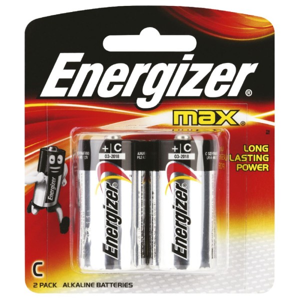 Buy Energizer +C Battery (pkt/2pc) Online @ AED23 from Bayzon