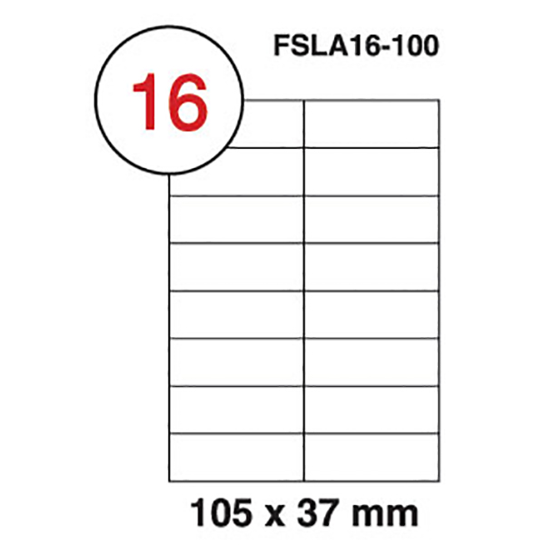 Buy FIS Multipurpose White Label 105 x 37mm - FSLA16-100 (pkt/100s ...