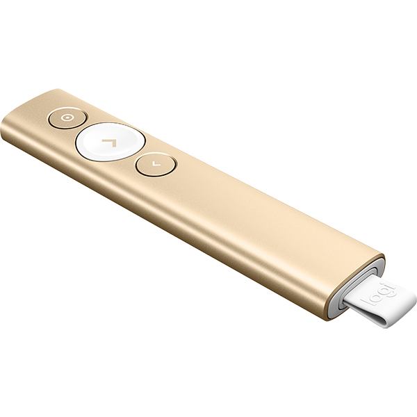 Buy Logitech SPOTLIGHT Wireless Professional Presenter (Gold) Online ...