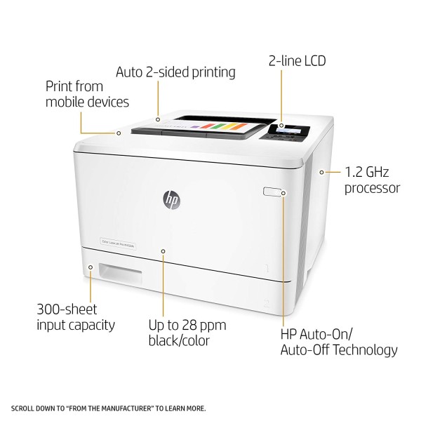 Buy HP Colour LaserJet Pro M452dn Laser Printer Online @ AED1250 from ...