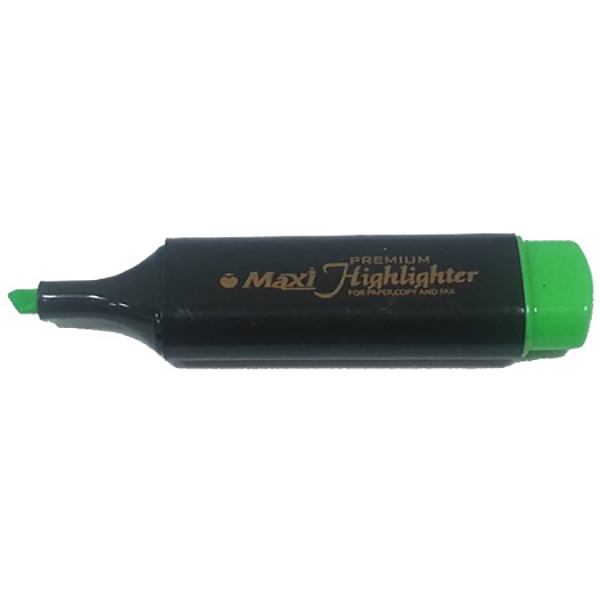 Buy Maxi MX-50 Highlighter - Green (pkt/10pcs) Online @ AED14 from Bayzon