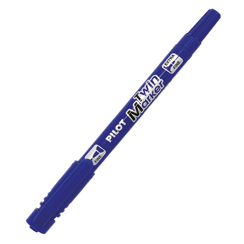 Buy Pilot SCA-TM Twin Marker Pen - Blue (pkt/12pc) Online @ AED52.5 ...