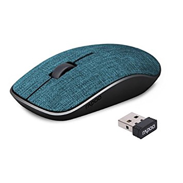 Buy Rapoo Wireless Optical Fabric 3510 Plus Mouse - Blue Online @ AED ...