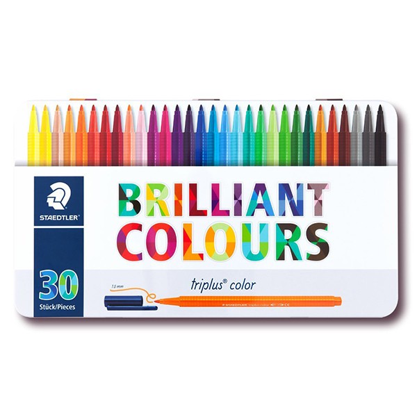 Buy Staedtler Triplus 323 Fibre Tip Pen - 30 Assorted Colors (box/30pcs ...