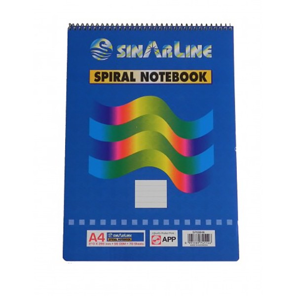 Buy Sinarline SP03846 Shorthand Notebook A4 70 sheets - White (pc ...