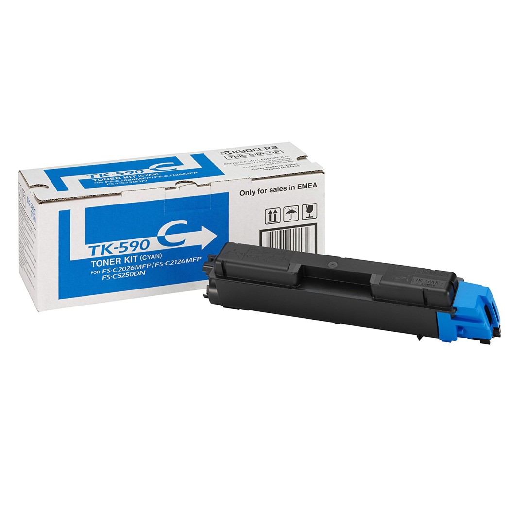 Buy Kyocera TK-590 Toner Cartridge - Cyan Online @ AED475 from Bayzon