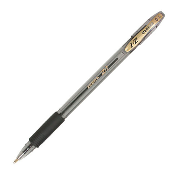 Buy Zebra Z1 Ball Point Pen 1.0mm - Black (pc) Online @ AED2.5 from Bayzon
